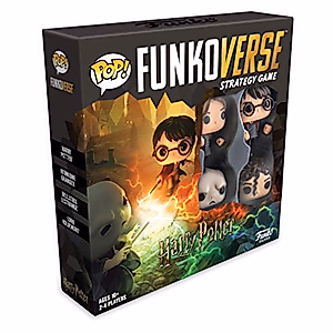 Funko Games Funko Harry Potter 100 Funkoverse - (4 Character Pack) ENGLISH Board Game, Multi Colour - Light Strategy Board Game for Children & Adults (Ages 10+) - 2-4 Players - Gift Idea