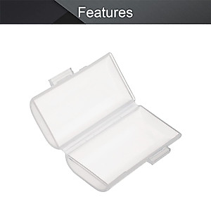 Fielect 2 x AAA Battery Storage Case Holder Organizer Box Transparent 5Pcs