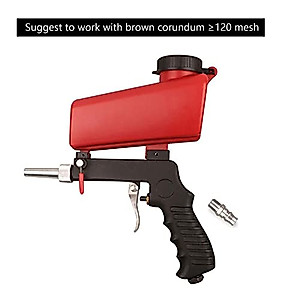 VerLich Sandblaster Gun Gravity Air Sandblasting Tool for Rust Dust Remove Hand Held Sand blaster Air Tool