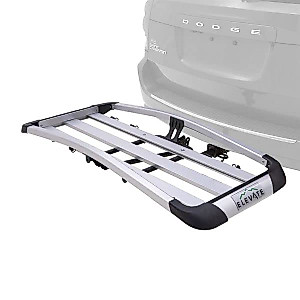 ELEVATE OUTDOOR Aluminum Hitch-Mounted Cargo Carrier