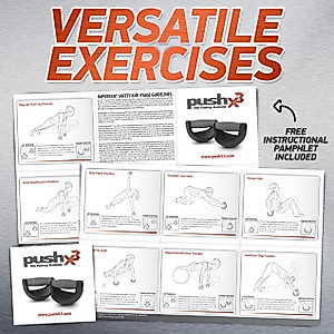PushX3, Workout Equipment, Fitness Equipment, Pushup Handles, Push Up Bars, Exercise Equipment, Work From Home Fitness, Abs Workout Equipment, Gym Accessories, Home Gym, Grip Strength Trainer
