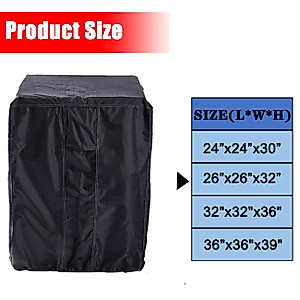 Sunnyglade 26”x26”x32” Central Air Conditioner Covers for Outside Units (26”x26”x32”)