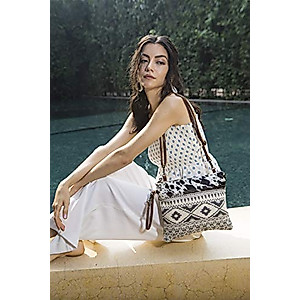 Myra Bag Classic Canvas, Rug, Leather & Hairon Crossbody Bag S-1932