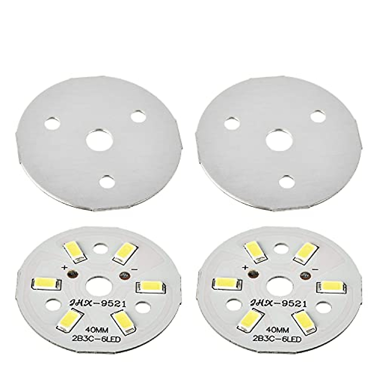Othmro 15pcs 40mm Dia LED Chip Bulb Super Bright High Power, 9-11V 6500K 5730 Aluminum LED Bulb Surface Mounted Devices Light Beads,Floodlight for Camper Light Bulb, Home Reading, Light Marine Lamps