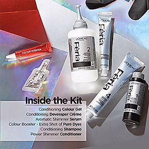 L'Oreal Paris Feria Multi-Faceted Shimmering Permanent Hair Color, R48 Red Velvet (Intense Deep Auburn), Pack of 1, Hair Dye