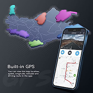 COOAU 2.5K Dual Dash Cam, Built-in GPS Wi-Fi, 1440P Dash Cam Front and Inside with Infrared Night Vision, Dash Camera with Parking Mode, Loop Recording， Support 256GB Max (D20S)