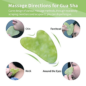 Natural Jade Roller And Gua Sha Set For Face and Eye Ice Roller Facial Cooling Massage Roller