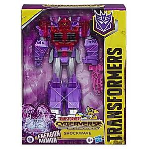 Transformers Toys Cyberverse Ultimate Class Shockwave Action Figure - Combines with Energon Armor to Power Up - for Kids Ages 6 and Up, 9-inch