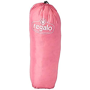 Regalo My Cot Pink Portable Folding Travel Bed with Travel Bag