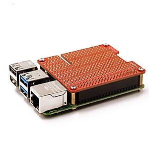 Treedix 4 sets GPIO Breakout DIY Breadboard PCB Shield Red Expansion Board Kit Compatible with Raspberry Pi 4 3 2 B+ A+