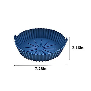 Air Fryer Accessories Silicone Liners:Air Fryer Silicone Liner Air Fryer Accessories Air Fryer Silicone Pot Air Fryer Basket Reusable Air Fryer Liners with Raised Silicone.