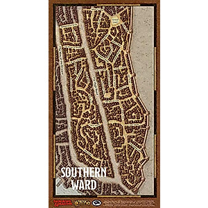 Gale Force Nine Dungeons & Dragons Waterdeep Dragon Heist Vinyl Map Set, Multi-Colored