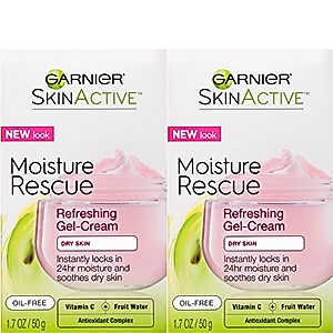 Garnier Skinactive Moisture Rescue Face Moisturizer for Dry Skin, 2 Count