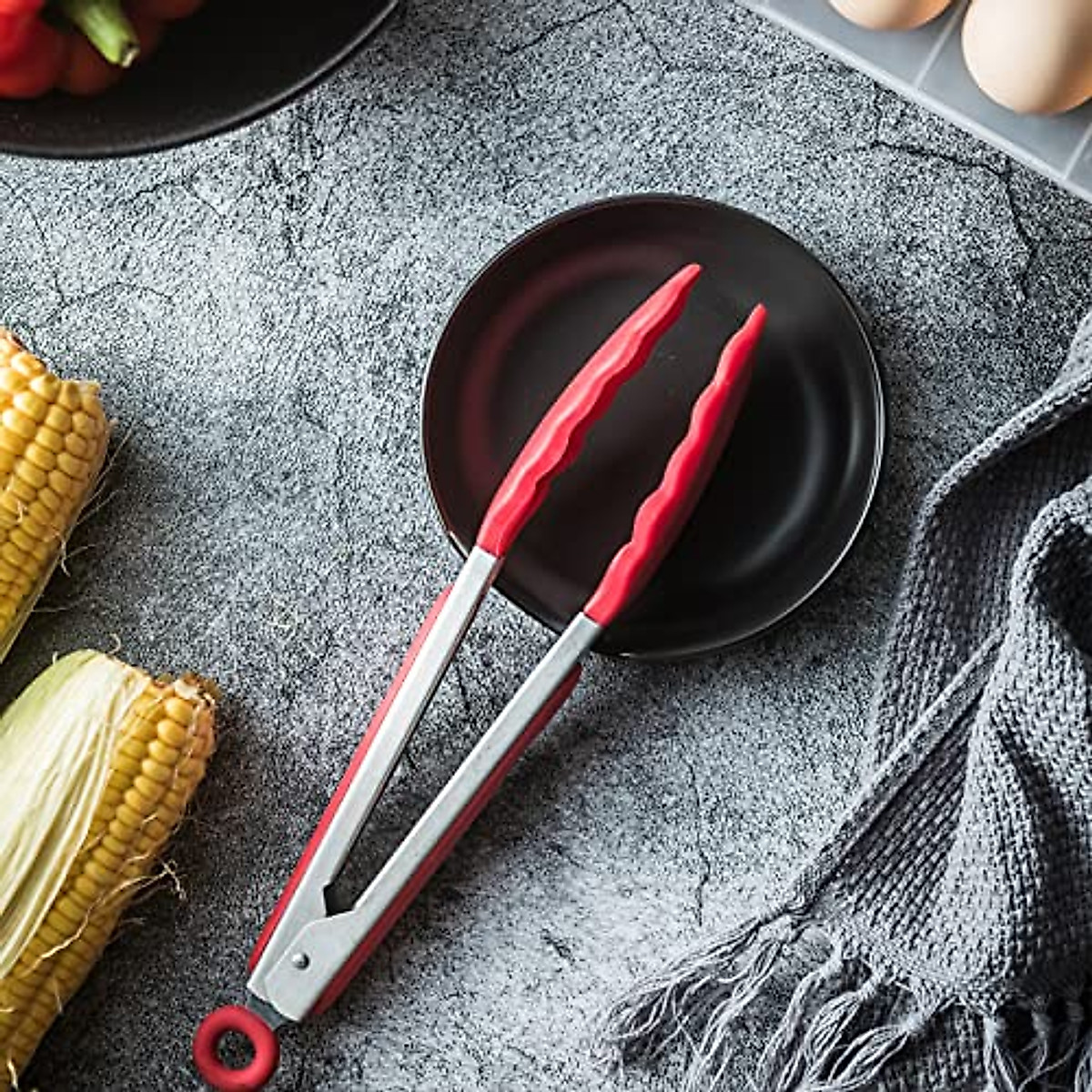 Spoon Rest Spoon Holder For Stove Top Ceramic Stove Spoon Holder For Kitchen Counter Spatula Holder Utensil Rest, Dark Black