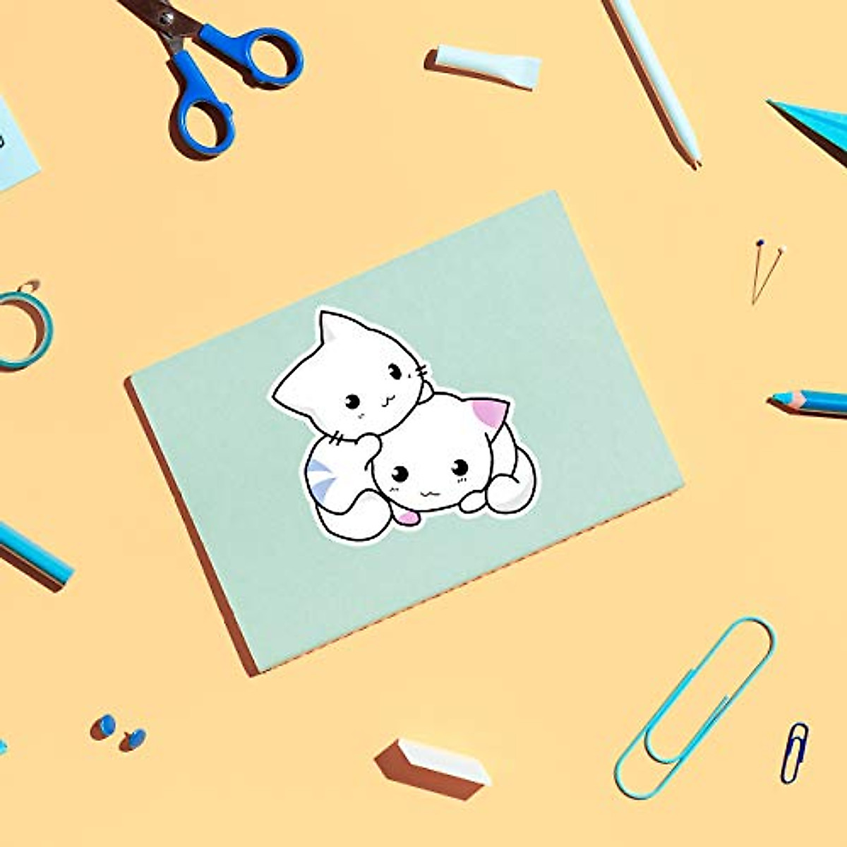 Printable Vinyl - Sticker Paper for Inkjet Printer (20 Sheets, 8.5" x 11", Anti Jam) - Glossy Printable Sticker Paper - Inkjet Printable Waterproof Sticker Paper - Make Labels and Decal