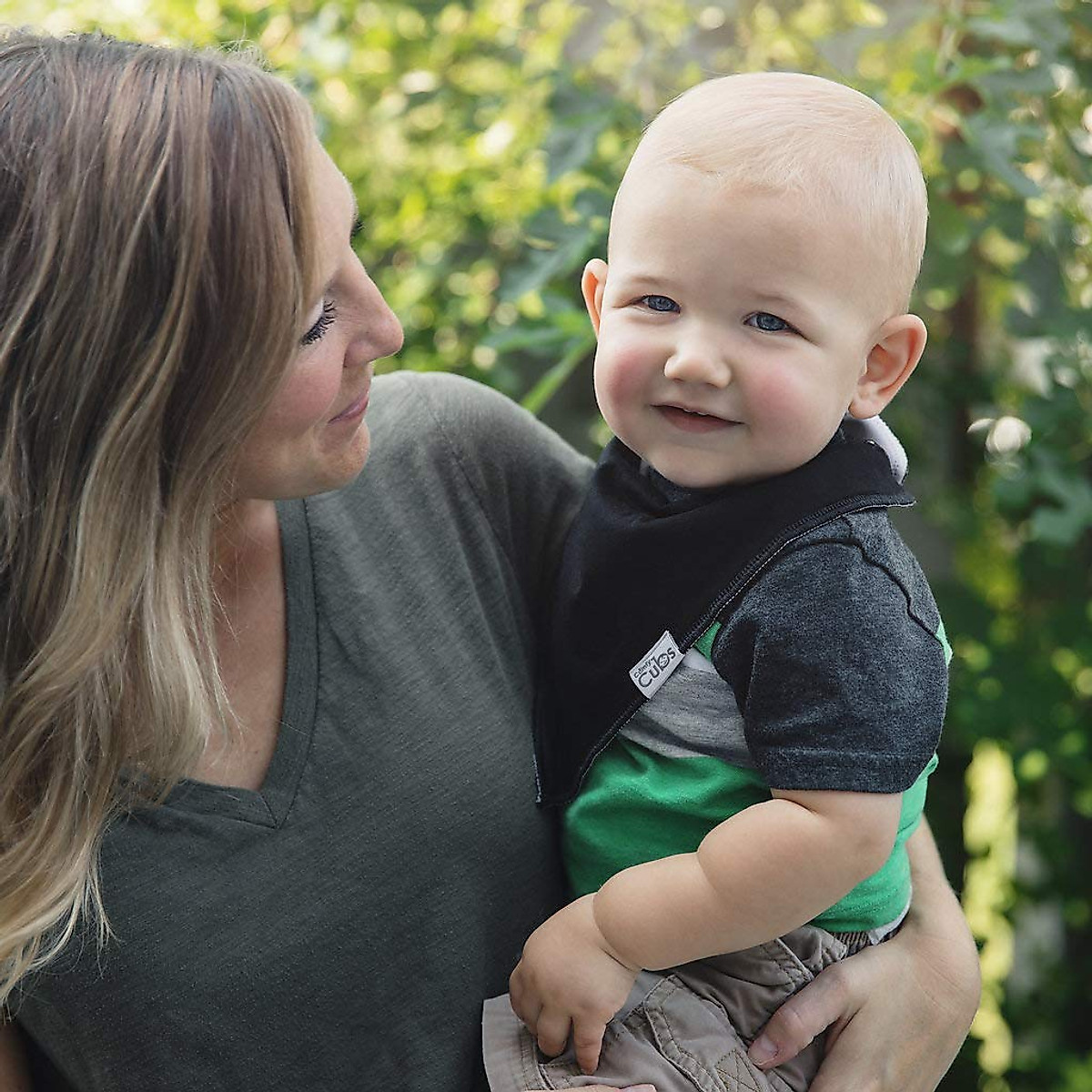 Comfy Cubs Muslin Baby Bibs, Drool Bibs, Adjustable with Easy Snaps, Teething & Drooling, Absorbent Bibs for Boys & Girls