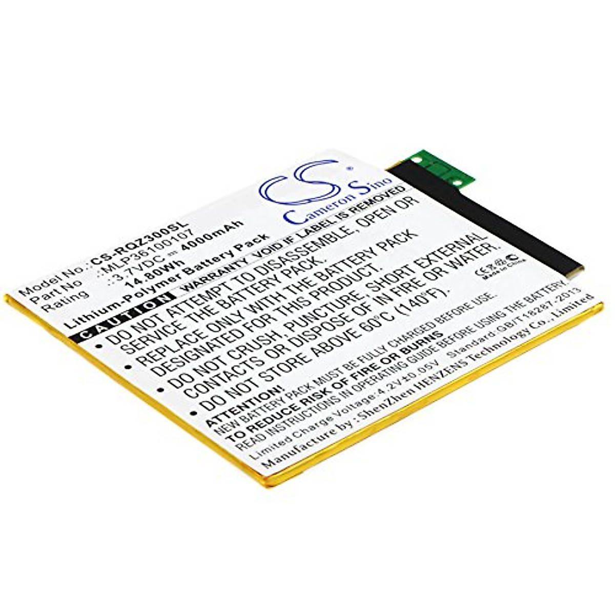 CHGY 3.7V Battery Replacement Compatible with Verizon MLP36100107, SQU-1408 Ellipsis 8, Ellipsis Kids, Ellipsis Kids, QTAQZ3, QTAQZ3KID