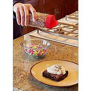 JARMING COLLECTIONS Glass Spice Jars with Shaker Lids - Spice Containers 16 oz Seasoning Shaker for Parmesan Cheese, Cinnamon Sugar Dispenser or as Salt Container with lid