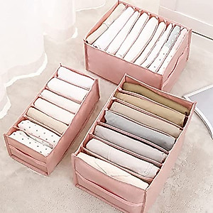Clothes Organizer- Upgrade Wardrobe Clothes Organizer Foldable and Washable Clothes Storage Organizer for Shirt Pants Jeans and Sweater, 2 x 9 Grids