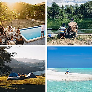 ROCK CLOUD Portable Folding Camping Chair Low Beach Chairs for Camp Lawn Hiking Sports Hunting