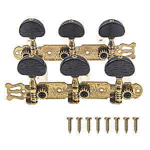 1Set Yootones Classical Guitar String Tuning Keys Pegs Guitar Machine Heads Tuning Key Pegs 3+3 Tuners(L&R) Compatible with Classical Guitar