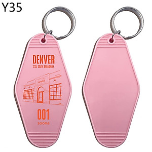 Grozon 200PCS Custom Bulk Keychain Personalized Motel Keychain Hotel Key Tag Vintage Key Chain Promotional Items with Your Logo/Text/Picture