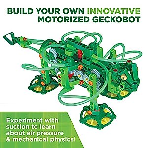 Thames & Kosmos Geckobot STEM Experiment Kit | Build a Wall-Climbing Robot & 6 Other Mechanical Creations | Explore The Physics of Air Pressure & Suction | Difficulty Level: Advanced