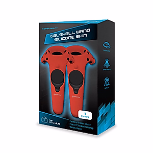 Hyperkin GelShell Silicone Skins for HTC Vive and Controllers (Red)