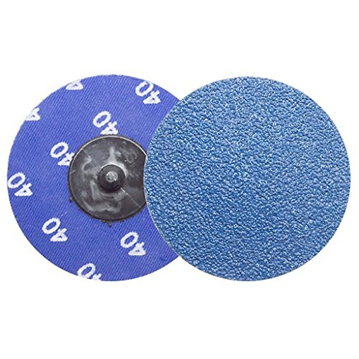 Benchmark Abrasives 3" Quick Change Zirconia Sanding Discs with a Male R-Type Backing Surface Finish Grind Polish Burr Rust Paint Removal Use with Die Grinder (25 Pack) - 40 Grit