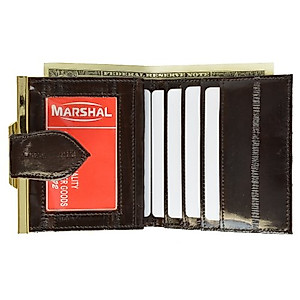 French Frame EEL Skin Leather Ladies Wallet #E573