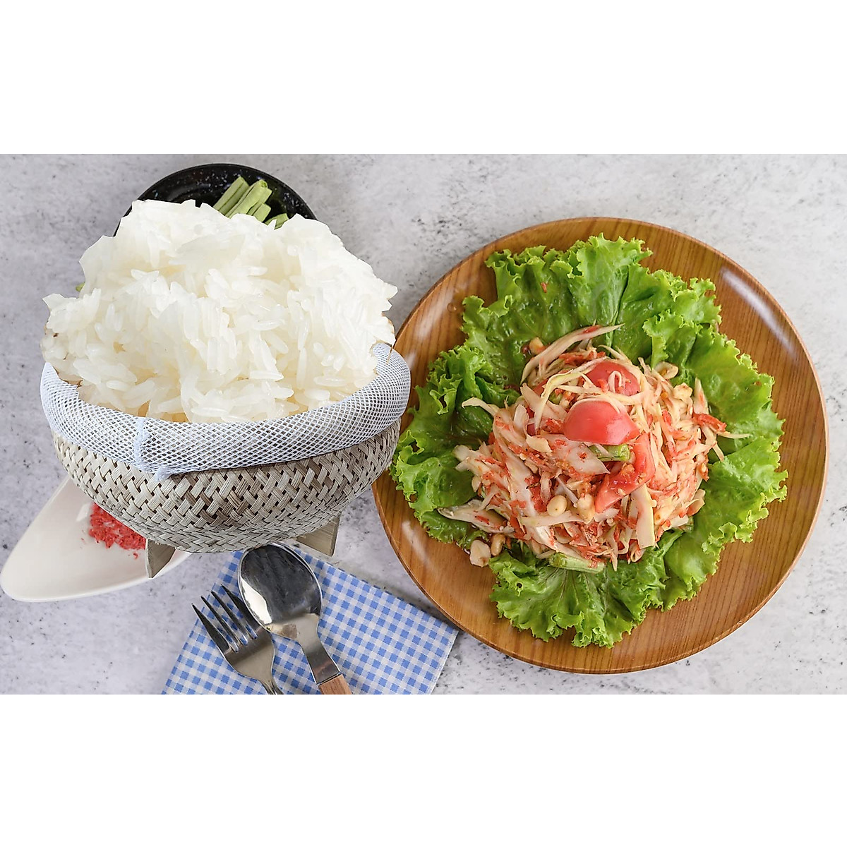 Heavens Tvcz Thai Rice Steamer Basket Sticky Rice or Pot Electric Cooker Asian Food Diameter 8.00 inches