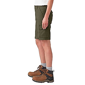 Dickies Women's Ripstop Cargo Shorts, Military Green, 2
