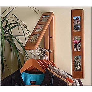 InstaHANGER Picture Perfect Closet Organizer, The Original Folding Drying Rack, Wall Mount
