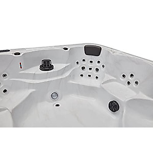 Luxury Spas Versalles 7 Person Hot Tub in Cloud Gray with Bluetooth