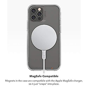 ZAGG Gear4 Crystal Palace Snap Case - Crystal Clear Impact Protection with MagSafe Compatibility for Apple iPhone 12, iPhone 12 Pro (Model: 702007475)
