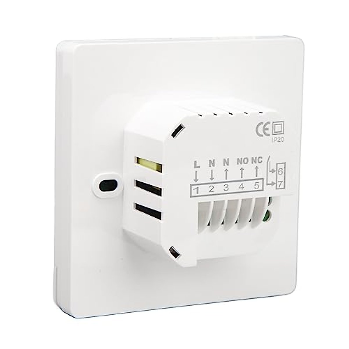 Smart Temperature Controller, LCD Screen Floor Heating Thermostat AC90V-240V 5-60℃ Setting High Accuracy NTC Sensor for Leisure Places (3A WiFi with Linkage)