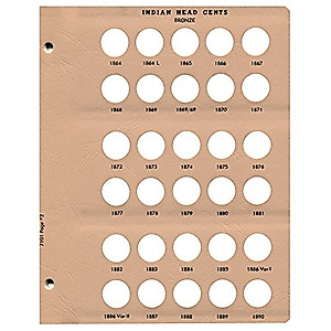 Dansco US Flying Eagle and Indian Head Cent Coin Album 1857 - 1909 #7101