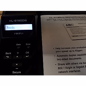 Brother Printer HL6180DW Wireless Monochrome Printer, Amazon Dash Replenishment Ready