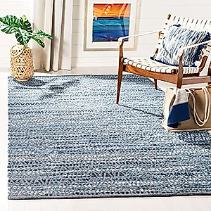 SAFAVIEH Montauk Collection 3' x 5' Blue MTK415L Handmade Area Rug
