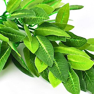 KATUMO Reptile Plants, 3 PCS Amphibian Hanging Plants with Suction Cup for Lizards, Geckos, Bearded Dragons, Snake, Hermit Crab Tank Pets Habitat Decorations