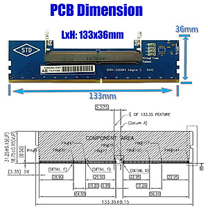 Laptop DDR4 RAM to Desktop Adapter Card SO DIMM to DDR4 Converter