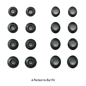 Technics Premium in- Ear Monitors IEM, High-Fidelity Wired in-Ear Earbuds Earphones with Innovative 10mm Driver for Ultra-Low Distortion - EAH-TZ700, Black/Gold