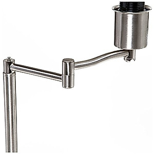 Boston Harbor TL-TB-8008-3L Swing Arm Adjustable Desk Lamp, 60 W, A19, 27.05, Satin Nickel