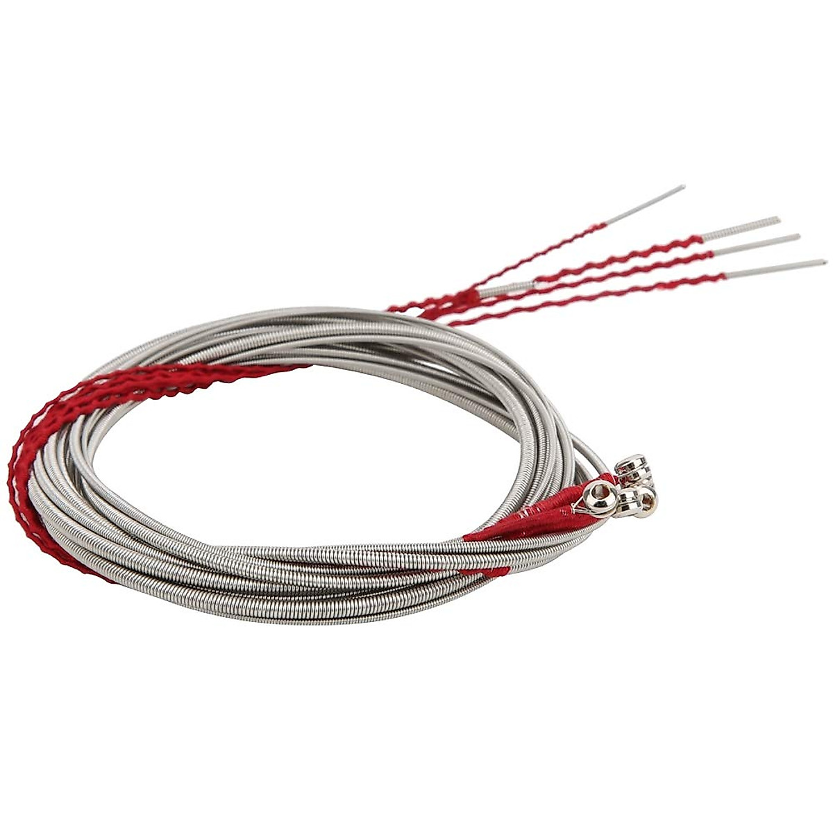 5Pcs Bass String, Steel Bass Strings Set Bass Parts Musical Instrument Accessories for Guitar Beginner Electric guitar accessories