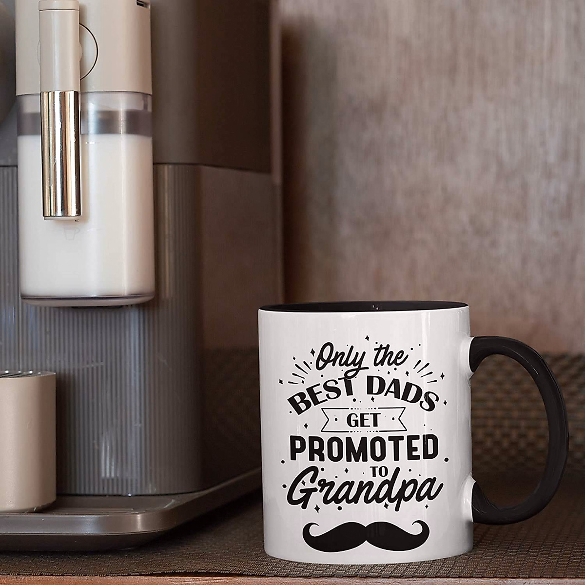 GTR SOURCE Grandparents Coffee Mug Set - Pregnancy Announcement Gift – Promoted to Grandpa - Promoted to Grandma - Pregnancy Reveal Gifts - Holds up to 11oz - Microwave and Dishwasher Safe corp.