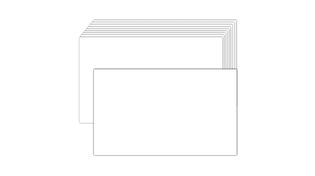 Goefun 100 Pack Heavy Duty Index Cards 3x5 for Notes & Crafts