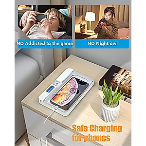 iDiskk Phone Jail Lock Box with Timer, iPhone Timer LockBox for Android Sumsung/Google/iPhone 14/13/13 pro/12/11/X/XR/XS/8/ Cell Phone Jail Lockbox for Kids/Students/Parents to get More Focused