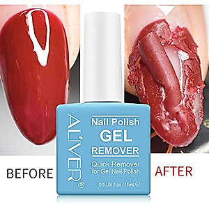 Gel Nail Polish Remover, Gel Remover for Nails in 3-5 Minutes, Easily & Quickly Remove Gel Nail Polish, No Need for Foil, Soaking or Wrapping, Protect Your Nails-15 ml