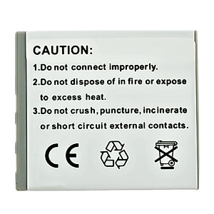 SDDLI95 Rechargeable Lithium-Ion Battery - Ultra High Capacity (900mAh 3.7V) Replacement For The Pentax D-LI95 Battery