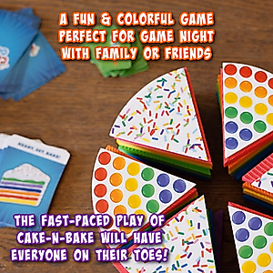 The Eggmazing Egg Decorator Cake-N-Bake Challenge | Kids' Color Matching, Cake Building Board Game for Age 4 & Up (2-6 Players)